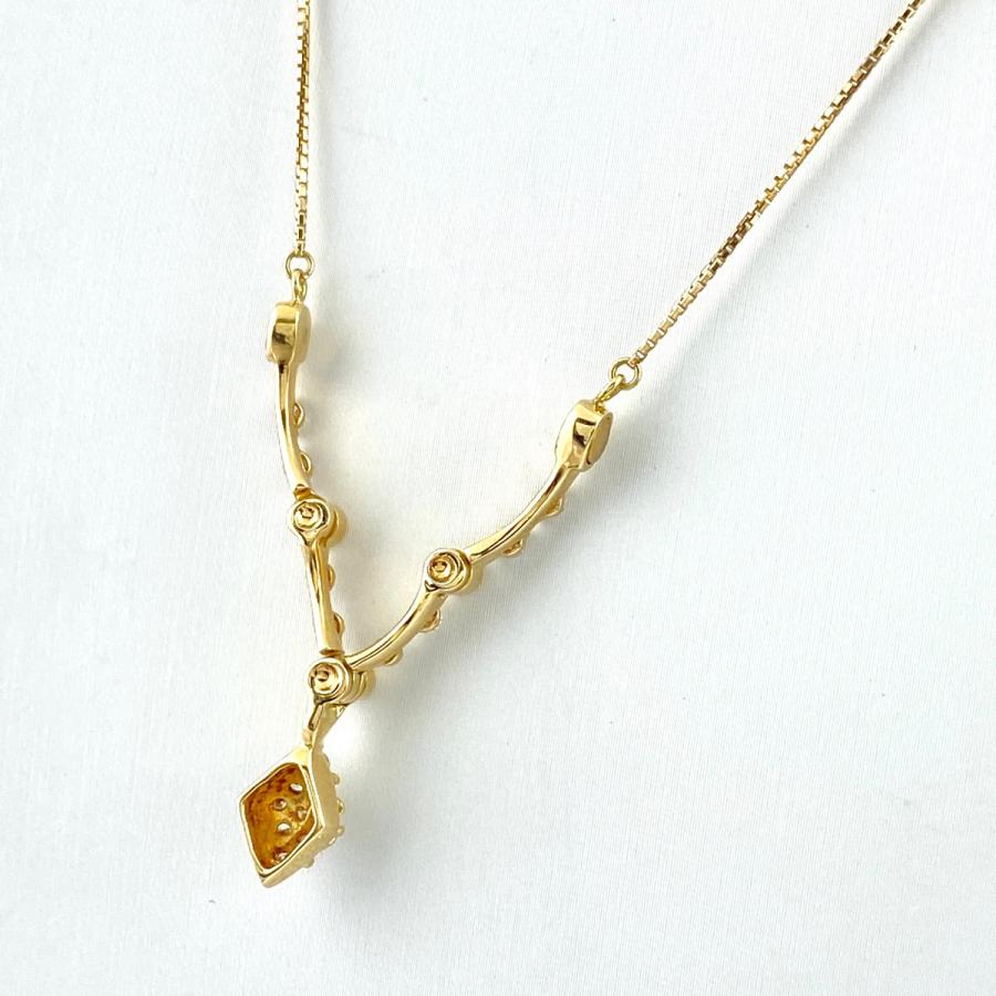 メレダイヤ デザインネックレス YG イエローゴールド ペンダント 2WAY ネックレス K18 ダイヤモンド レディース 中古 : リユースセレクトショップバイセル Yahoo!店 - 通販 ...