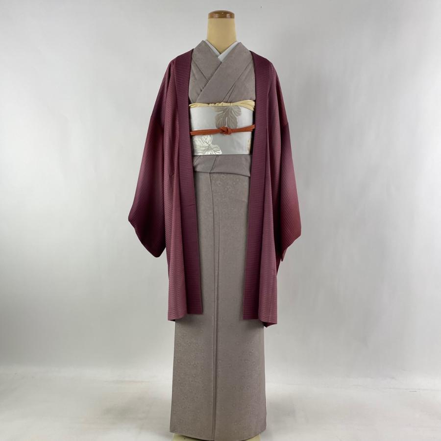 羽織 美品 名品 地紋 ぼかし 赤紫 身丈97cm 裄丈66cm M 正絹 中古 : 1000054644631 : リユースセレクトショップバイセル Yahoo!店 - 通販 - Yahoo ...