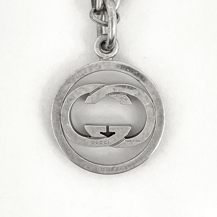 GUCCI グッチ GGロゴ ラウンド ネックレス インターロッキングG ダブルG ペンダント シルバー925 レディース 中古 ラッピング可 : リユースセレクトショップバイセル Yahoo ...