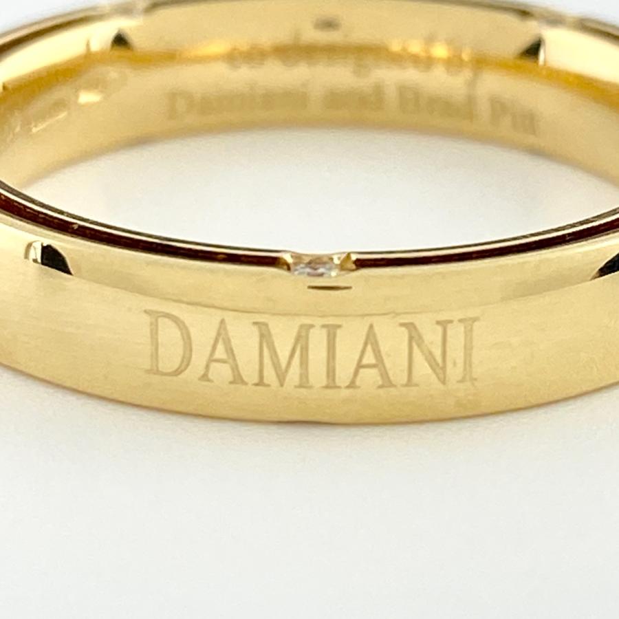 DAMIANI ダミアーニ Damiani Dサイド リング YG イエローゴールド 指輪 メレダイヤ 16号 750 ダイヤモンド レディース 中古 ラッピング可 : リユースセレクト ...