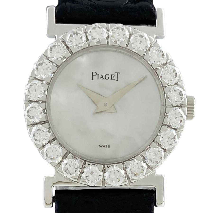 PIAGET ピアジェ ダイヤベゼル シェル 8286 腕時計 WG ダイヤモンド レザー クォーツ レディース 中古 ラッピング可 : リユースセレクトショップバイセル Yahoo!店 ...