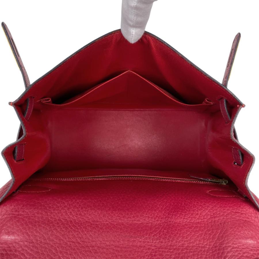 HERMES エルメス ハンドバッグ アルデンヌ レッド 〇O HERMES エルメス ハンドバッグ アルデンヌ レッド 〇O