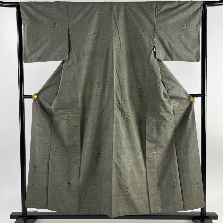 紬 身丈155.5cm 裄丈64cm M 袷 色紙 草花 茶緑色 正絹 優品 中古 : 1000070656489 : リユースセレクトショップバイセル Yahoo!店 - 通販 ...