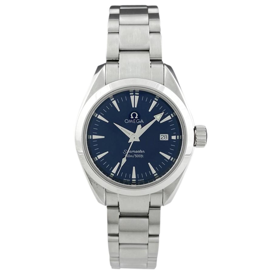 オメガ OMEGA シーマスター アクアテラ 150 2577.80 腕時計 SS クォーツ ブルー レディース 中古 ラッピング可 : 1000070951706 : リユースセレクト ...