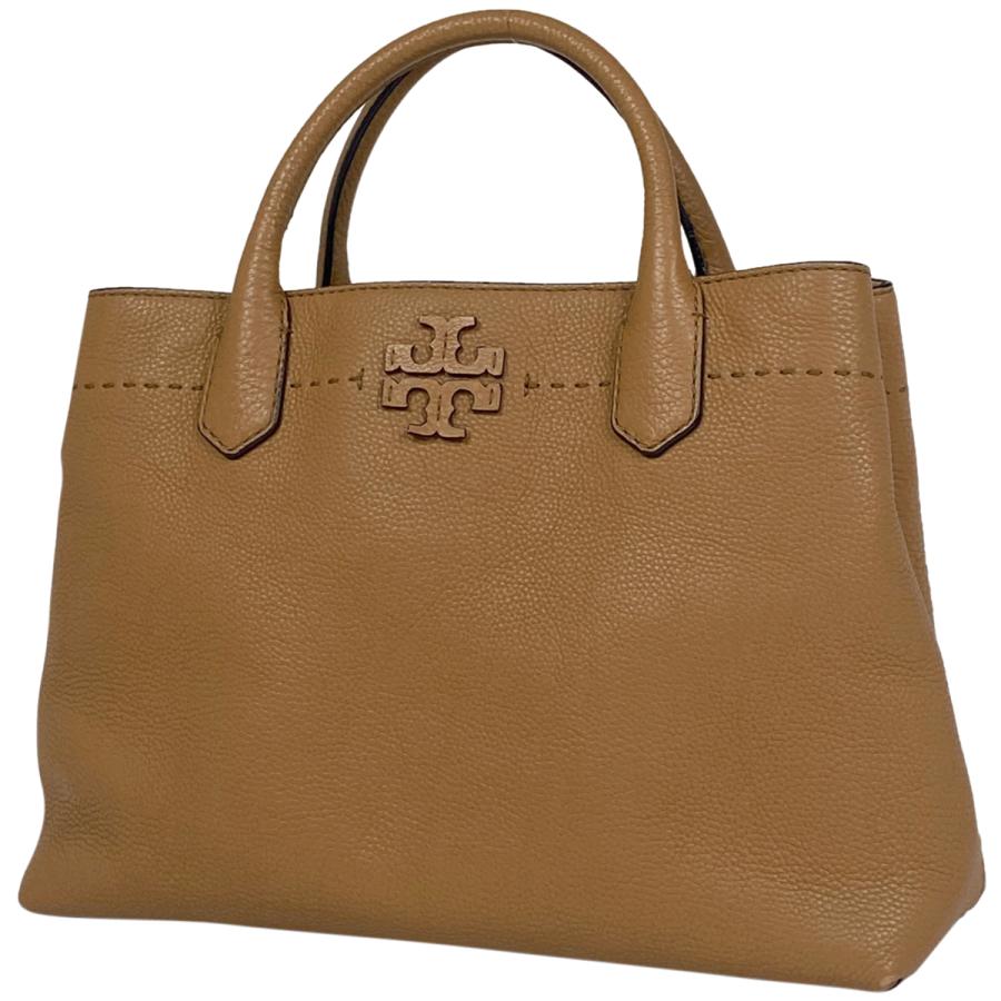 TORY BURCH トリーバーチ Tory Burch ロゴ トートバッグ 2WAY ショルダーバッグ ハンドバッグ レザー ブラウン レディース 中古 : リユースセレクトショップバイセル ...