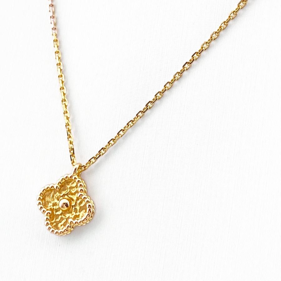 Van Cleef ＆ Arpels ヴァンクリーフ＆アーペル スウィートアルハンブラ ネックレス PG ピンクゴールド ペンダント 750 レディース 中古 : リユースセレクトショップバイ ...