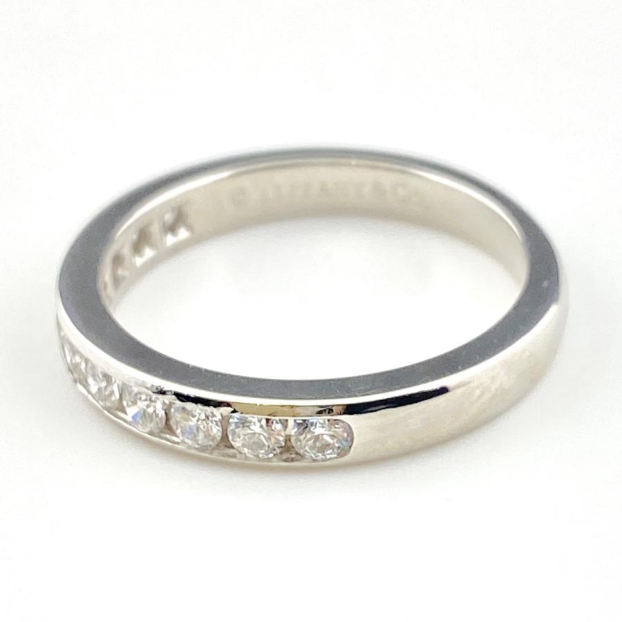TIFFANY&Co. ティファニー ハーフサークル ダイヤモンド プラチナ 指輪 メレダイヤ バンドリング 11.5 Pt950 レディース 中古 ラッピング可 : リユースセレクトショップ ...