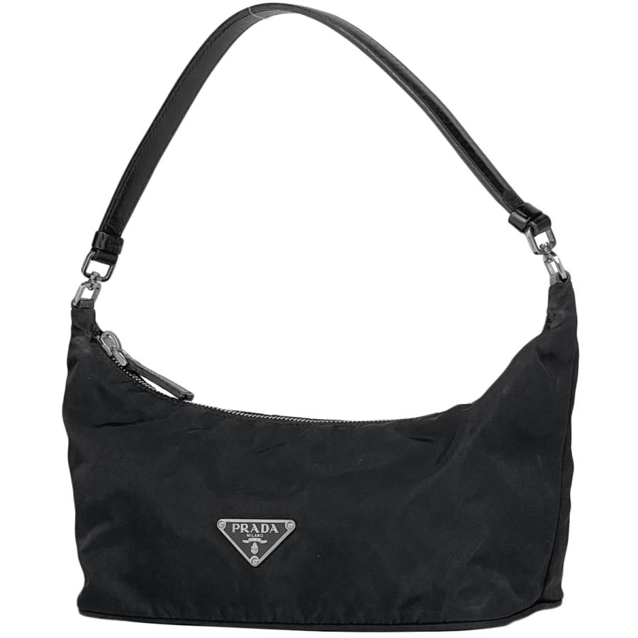 PRADA プラダ ロゴプレート ハンドバッグ ミニ ナイロン ネロ(ブラック) BR1267 レディース 中古 : リユースセレクトショップバイセル Yahoo!店 - 通販 - Yahoo ...