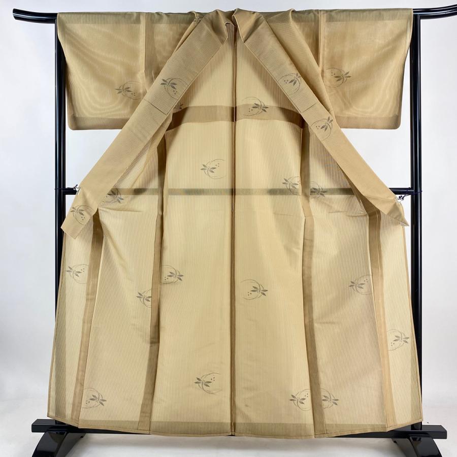 小紋 身丈161cm 裄丈64.5cm M 薄物 絽 トンボ 薄茶色 正絹 美品 名品 中古 : 1000077135789 : リユースセレクトショップバイセル Yahoo!店 - 通販 ...