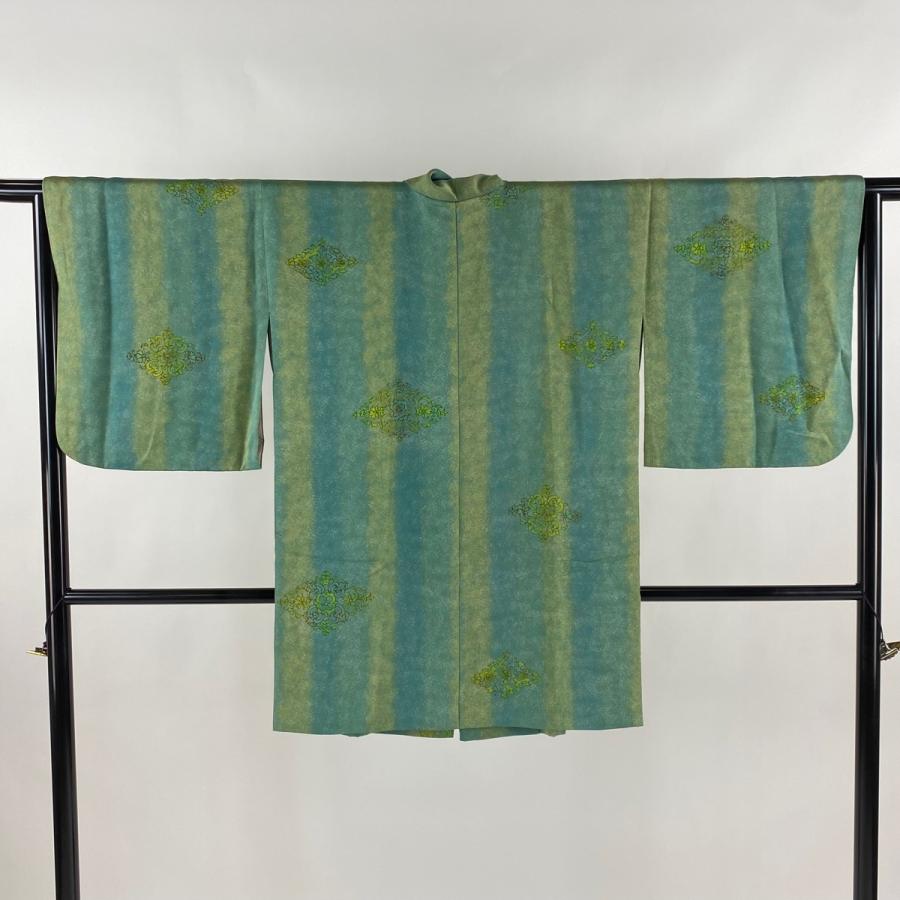 道中着 身丈87cm 裄丈65cm M 和装コート 花菱 縦縞 ぼかし 緑 正絹 美品 名品 中古 在庫一掃 : リユースセレクトショップバイセル Yahoo!店 - 通販 - Yahoo ...