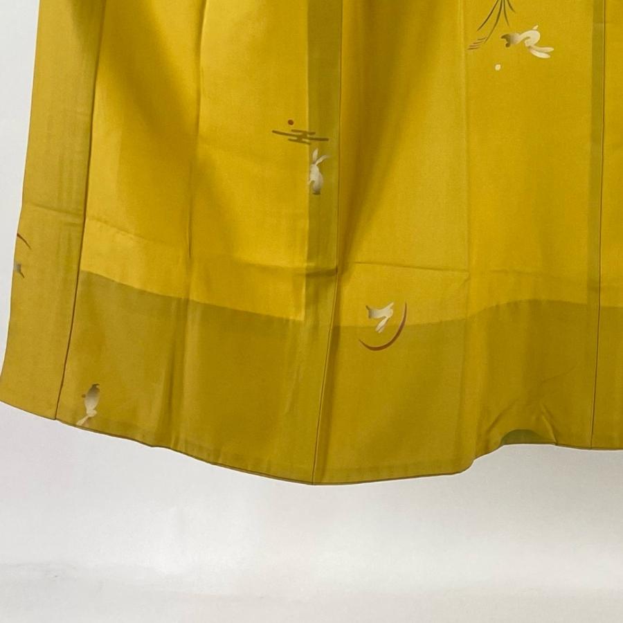 長襦袢 身丈127cm 裄丈63.5cm S うさぎ 月 山吹茶色 正絹 名品 中古 在庫一掃 : リユースセレクトショップバイセル Yahoo!店 - 通販 - Yahoo!ショッピング