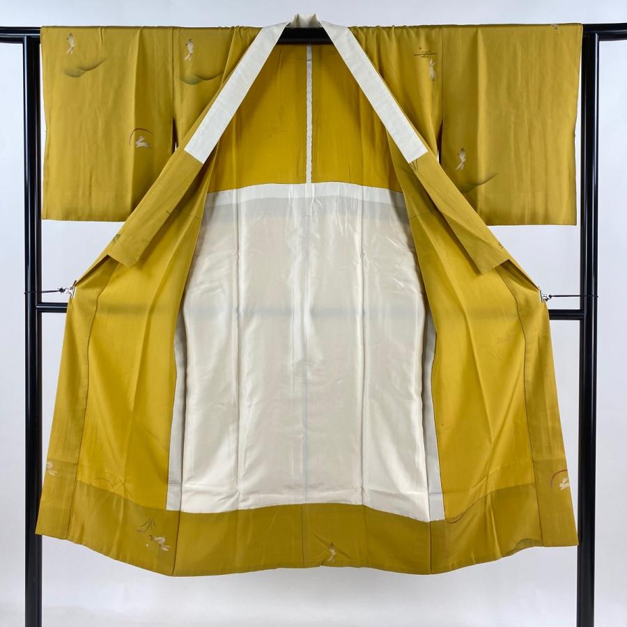 長襦袢 身丈127cm 裄丈63.5cm S うさぎ 月 山吹茶色 正絹 名品 中古 在庫一掃 : リユースセレクトショップバイセル Yahoo!店 - 通販 - Yahoo!ショッピング