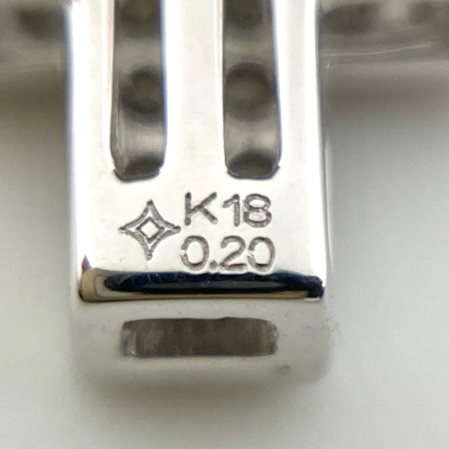 GSTV クロスモチーフ デザインネックレス WG ホワイトゴールド メレダイヤ 十字架 ペンダント ネックレス K18 ダイヤモンド レディース 中古 ラッピング可 : リユースセレクト ...