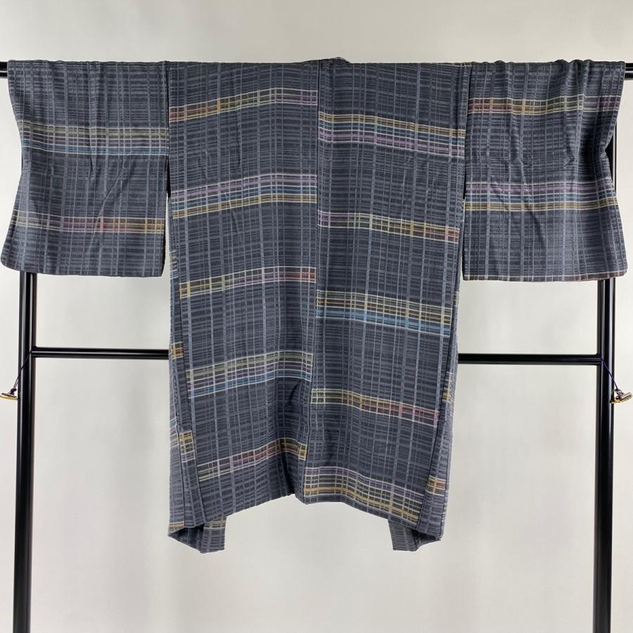 羽織 身丈103cm 裄丈71.5cm L 格子 ビロード風 鼠色 正絹 美品 逸品 中古 : 1000081400613 : リユースセレクトショップバイセル Yahoo!店 - 通販 ...