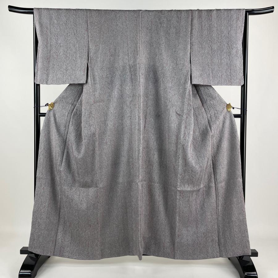 小紋 身丈159.5cm 裄丈67.5cm L 袷 幾何学模様 絞り 灰紫 正絹 美品 秀品 中古 : リユースセレクトショップバイセル Yahoo!店 - 通販 - Yahoo!ショッピング