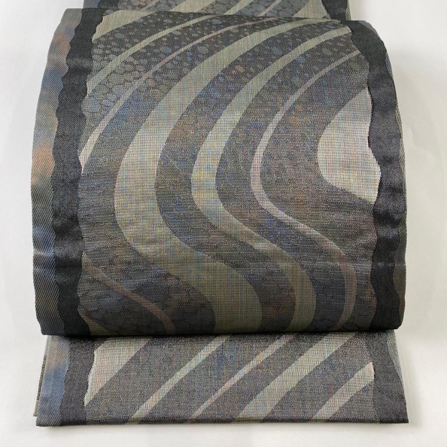 袋帯 美品 名品 紗麗都 両面双図 リバーシブル 手先ニ通り 縞 袋帯 美品 名品 紗麗都 両面双図 リバーシブル 手先ニ通り 縞