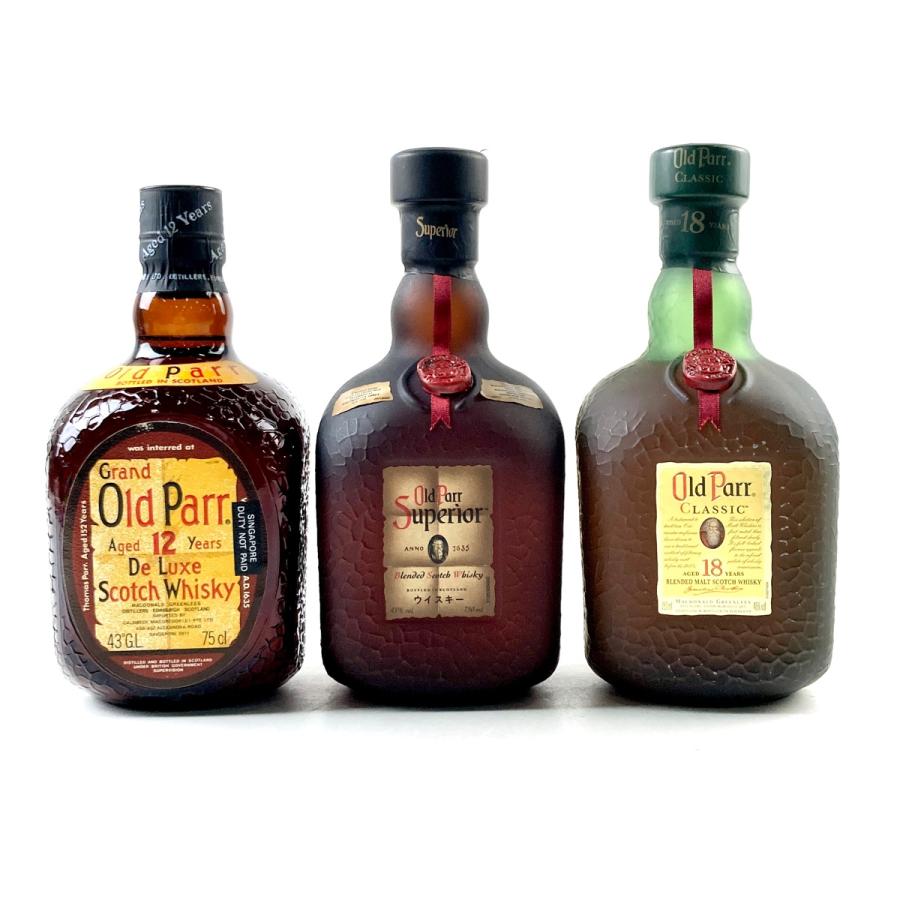 3本 オールドパー Old Parr 12年 デラックス スペリオール 18年 クラシック スコッチ 750ml ウイスキー セット 古酒 : リユースセレクトショップバイセル Yahoo!店 ...