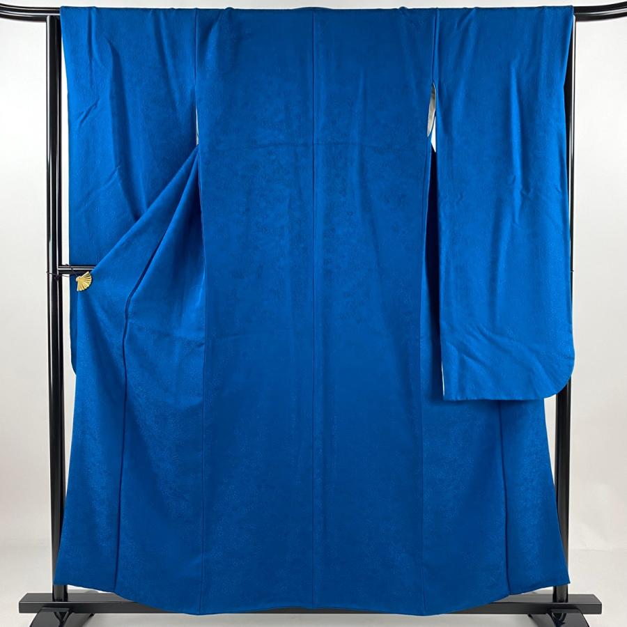 振袖 身丈155.5cm 裄丈65.5cm M 袷 やまと 地紋 青 正絹 名品 中古 : リユースセレクトショップバイセル Yahoo!店 - 通販 - Yahoo!ショッピング