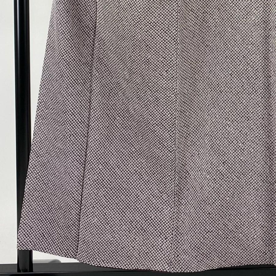 小紋 身丈156.5cm 裄丈62cm S 袷 総絞り 紫 正絹 秀品 中古 : リユースセレクトショップバイセル Yahoo!店 - 通販 - Yahoo!ショッピング
