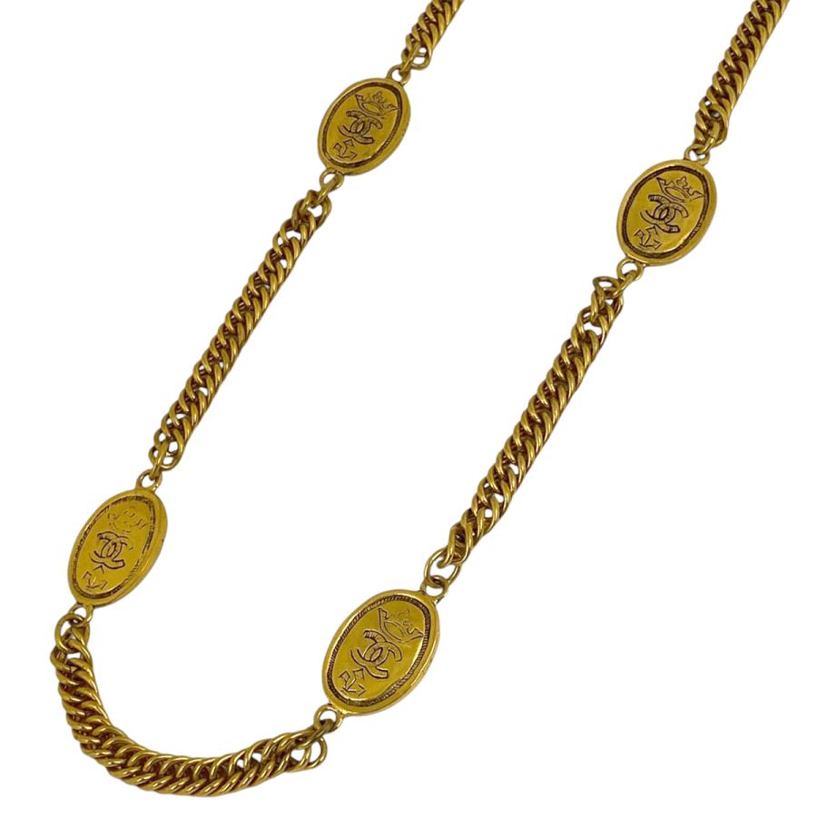 CHANEL シャネル ココマーク チェーン ネックレス オーバル ロング GP ゴールド レディース 中古 : リユースセレクトショップバイセル Yahoo!店 - 通販 - Yahoo ...