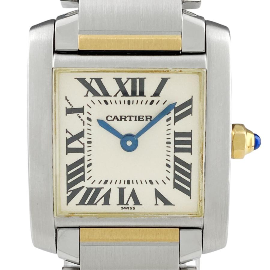 Cartier カルティエ CARTIER タンクフランセーズ SM W51007Q4 腕時計 SS YG クォーツ レディース 中古 ...