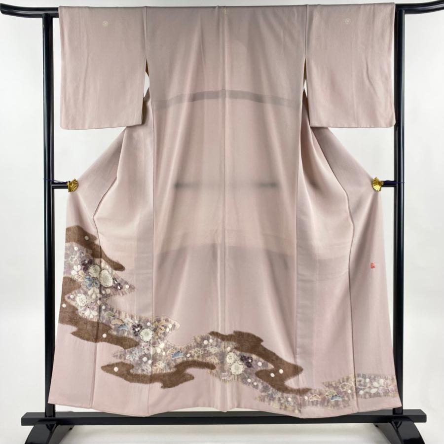色留袖 身丈155.5cm 裄丈62.5cm S 袷 滝泰 ふき綿仕立て 落款あり 辻が花 霞 絞り 金彩 薄ピンク 正絹 秀品 五つ紋 中古 : リユースセレクトショップバイセル Yahoo ...