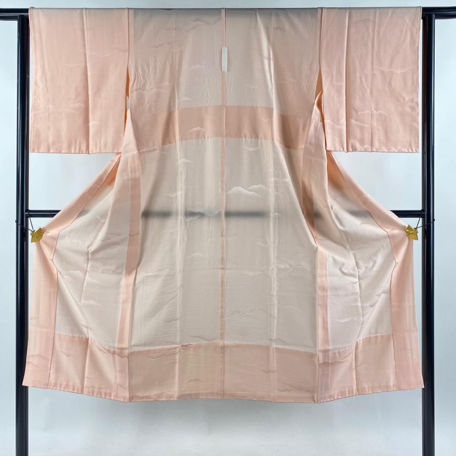 長襦袢 身丈129cm 裄丈63cm S 地紋 サーモンピンク 正絹 秀品 中古 : リユースセレクトショップバイセル Yahoo!店 - 通販 - Yahoo!ショッピング