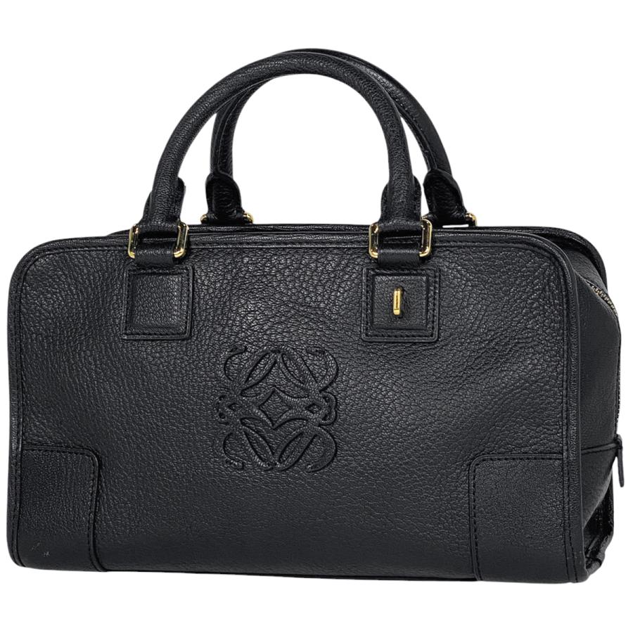 LOEWE ロエベ アマソナ 28 アナグラム ハンドバッグ レザー ブラック レディース 中古 : リユースセレクトショップバイセル Yahoo!店 - 通販 - Yahoo!ショッピング