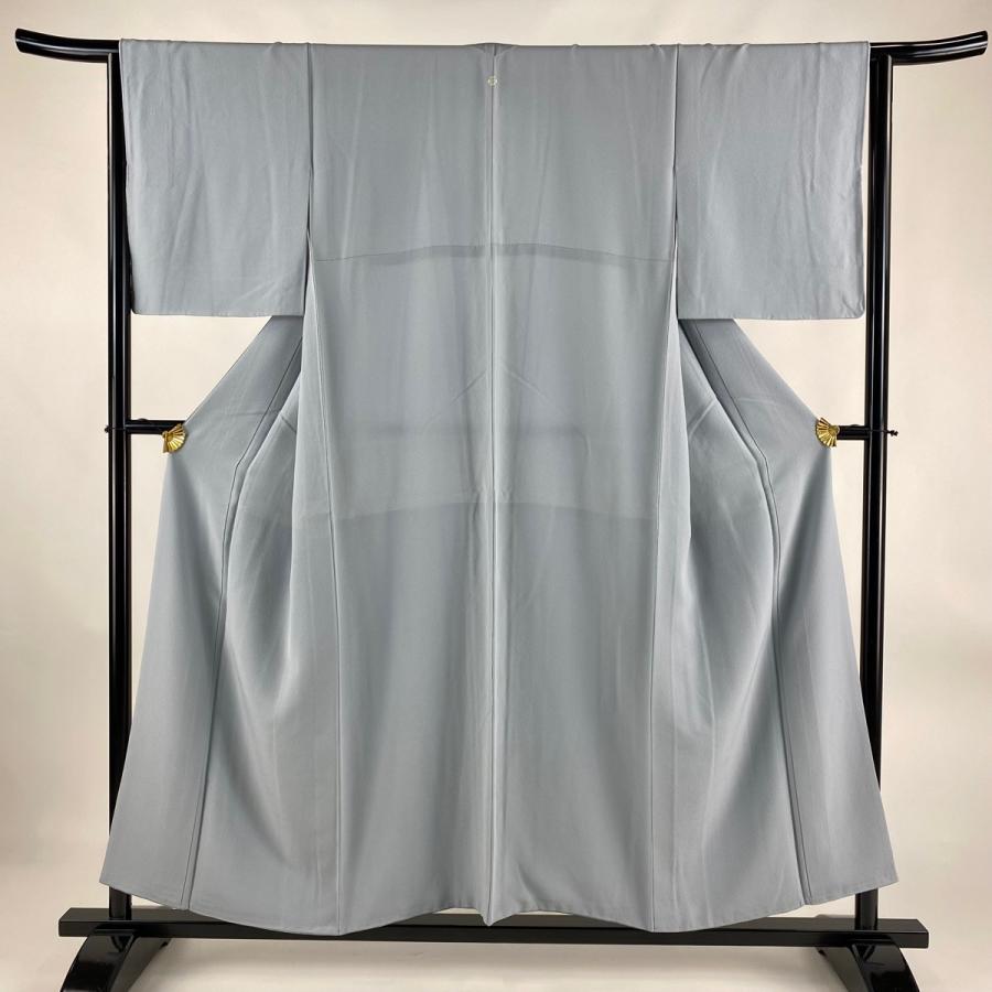 色無地 身丈154cm 裄丈64cm M 袷 水色 正絹 優品 一つ紋 中古 : リユースセレクトショップバイセル Yahoo!店 - 通販 - Yahoo!ショッピング