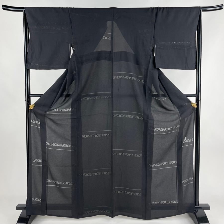 小紋 身丈166cm 裄丈66cm M 薄物 田村哲彦 落款あり 草花 墨色 正絹 名品 中古 : リユースセレクトショップバイセル Yahoo!店 - 通販 - Yahoo!ショッピング