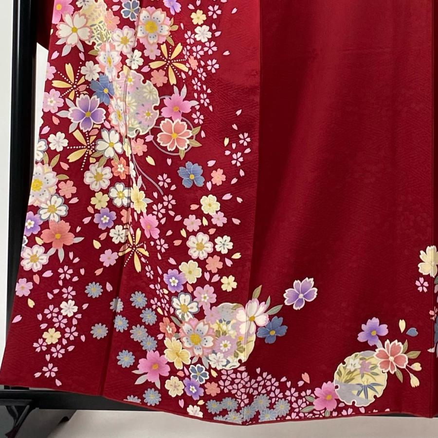 振袖 身丈159cm 裄丈69cm L 袷 袋帯フルセット 雪輪 草花 金彩 ぼかし 赤 正絹 美品 名品 中古 : リユースセレクトショップバイセル Yahoo!店 - 通販 - Yahoo ...