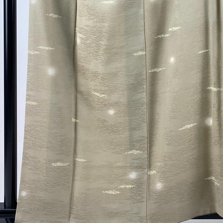 小紋 身丈159.5cm 裄丈64cm M 袷 幾何学 ベージュ 正絹 美品 秀品 中古 : リユースセレクトショップバイセル Yahoo!店 - 通販 - Yahoo!ショッピング