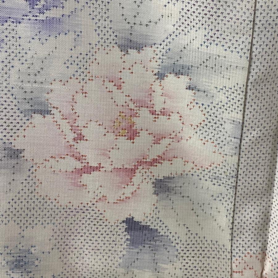 大島紬 身丈155.5cm 裄丈63cm S 袷 白恵泥 証紙あり 牡丹 クリーム 正絹 逸品 中古 : リユースセレクトショップバイセル Yahoo!店 - 通販 - Yahoo!ショッピング