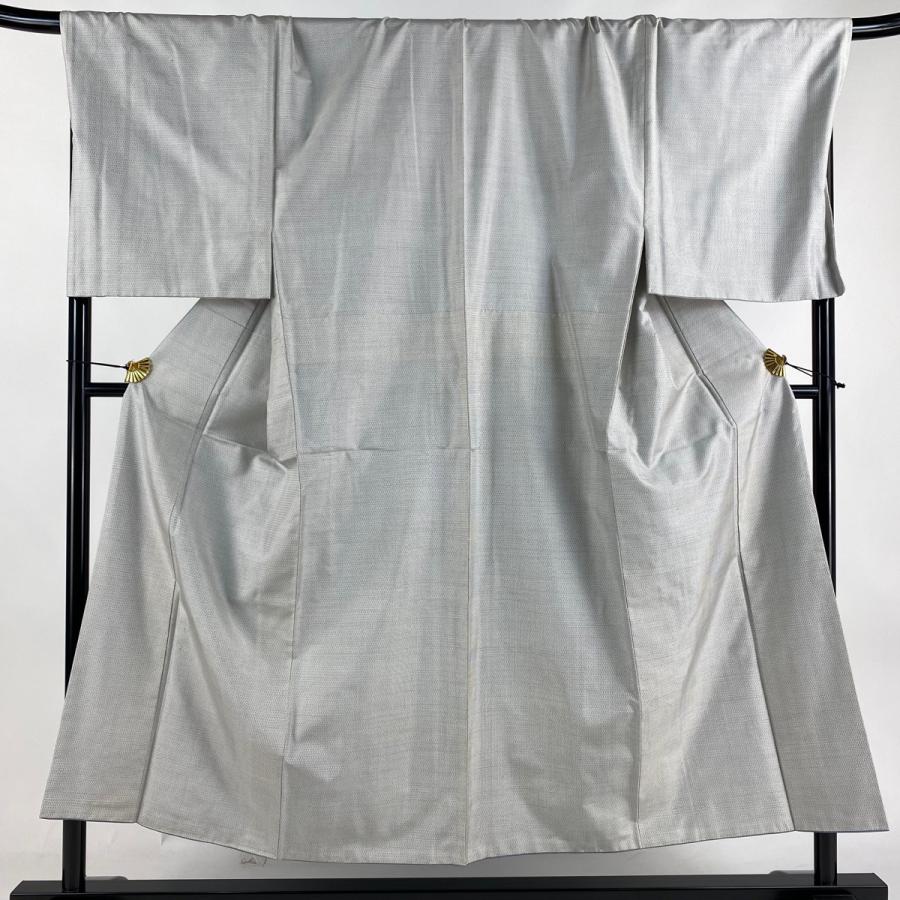 男着物 身丈153cm 裄丈71cm L 袷 大島紬 アンサンブル 亀甲絣 灰白 正絹 逸品 中古 : リユースセレクトショップバイセル Yahoo!店 - 通販 - Yahoo!ショッピング