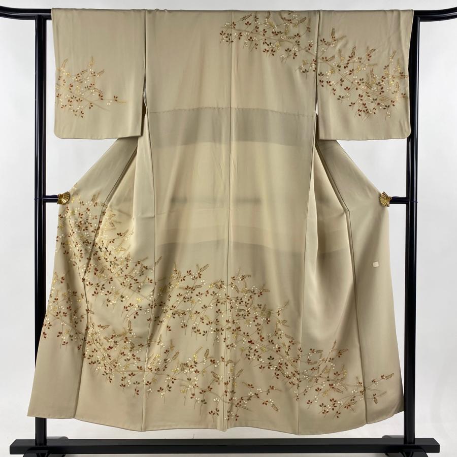 訪問着 身丈151cm 裄丈63cm S 袷 落款あり 萩 金彩 灰茶 正絹 名品 中古 : リユースセレクトショップバイセル Yahoo!店 - 通販 - Yahoo!ショッピング