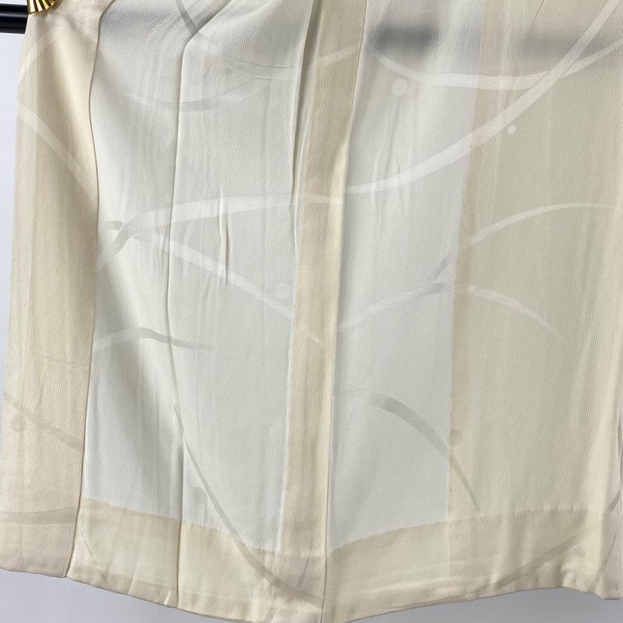 長襦袢 身丈124cm 裄丈65cm M 地紋 クリーム 正絹 秀品 中古 : リユースセレクトショップバイセル Yahoo!店 - 通販 - Yahoo!ショッピング
