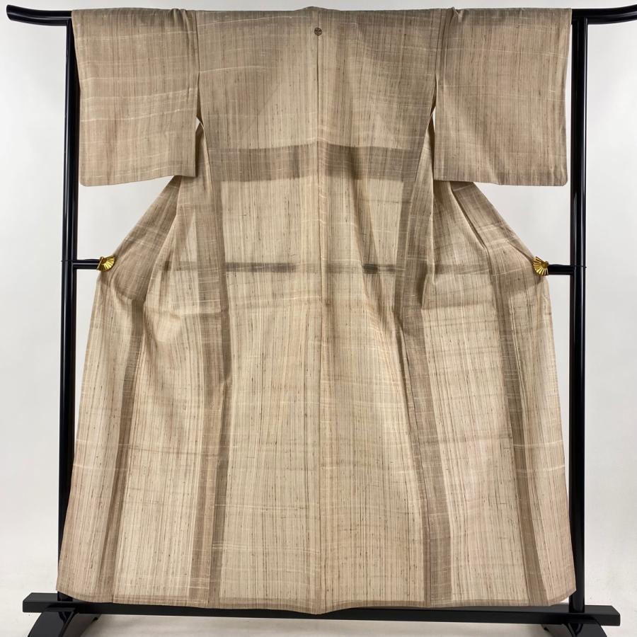 紬 身丈156cm 裄丈64.5cm M 薄物 夏紬 薄茶色 正絹 美品 名品 一つ紋 中古 : リユースセレクトショップバイセル Yahoo!店 - 通販 - Yahoo!ショッピング