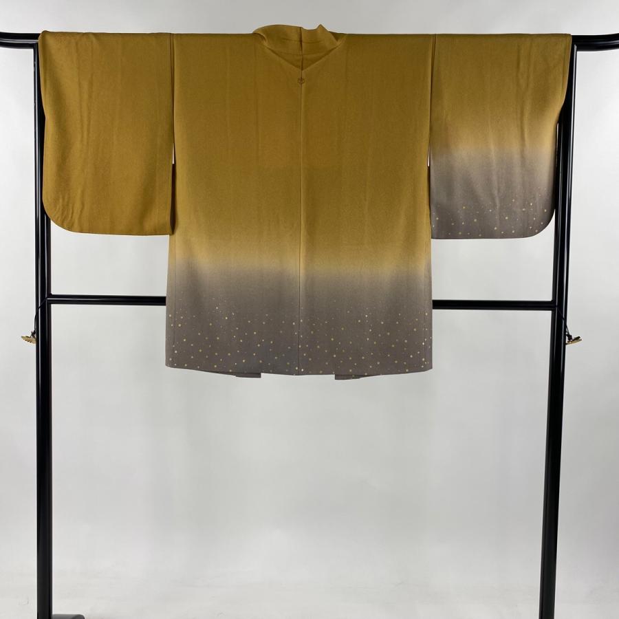 羽織 身丈83.5cm 裄丈64.5cm M 箔散らし 染め分け ぼかし 山吹茶色 正絹 美品 名品 一つ紋 中古 : リユースセレクトショップバイセル Yahoo!店 - 通販 ...