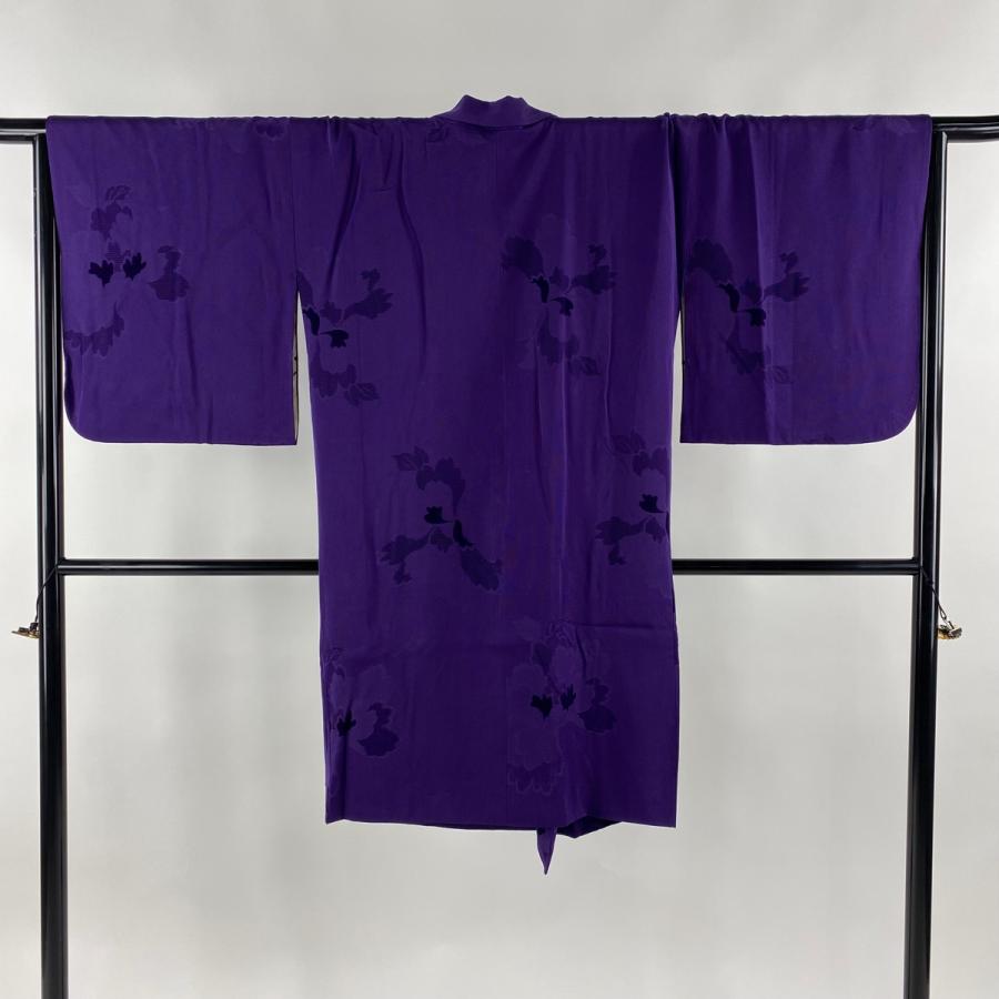 道行 身丈104cm 裄丈67cm M 和装コート へちま衿 地紋 紫 正絹 逸品 中古 : リユースセレクトショップバイセル Yahoo!店 - 通販 - Yahoo!ショッピング