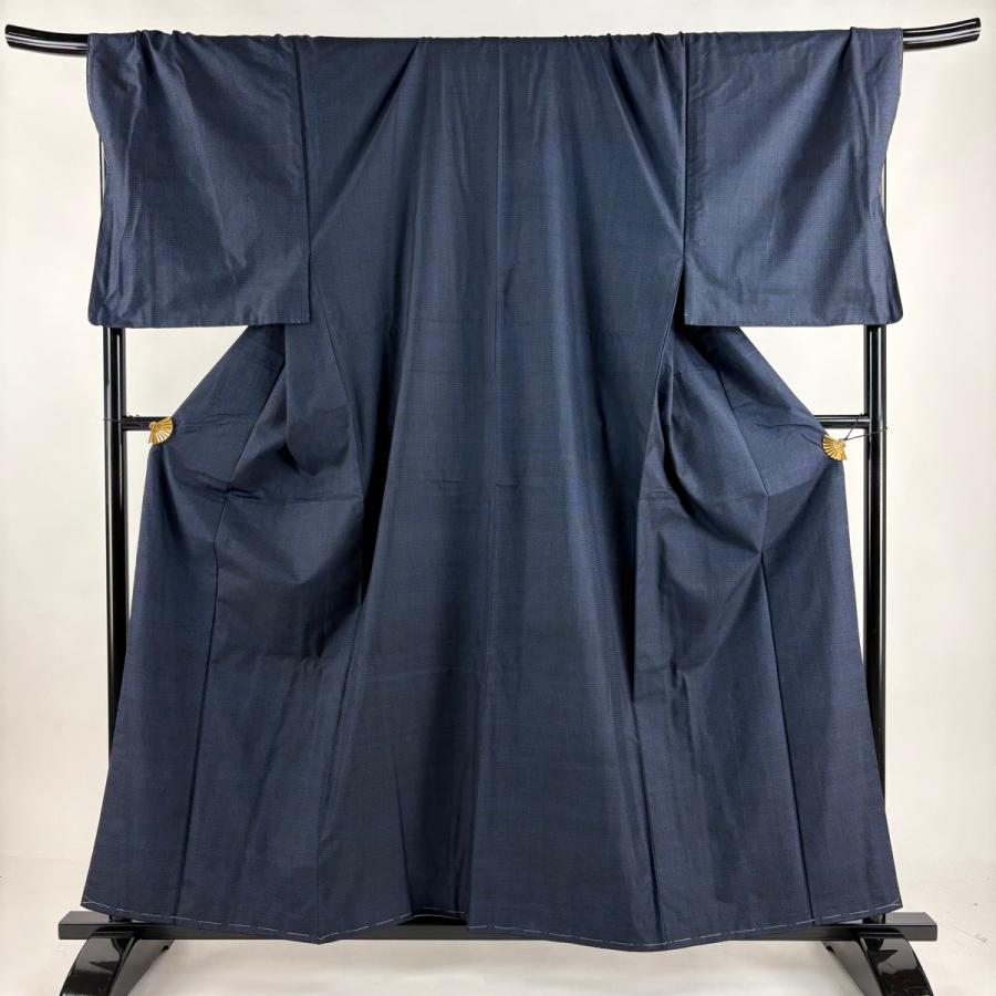 男着物 身丈158cm 裄丈75cm L 袷 亀甲絣 紺色 正絹 美品 名品 中古 : リユースセレクトショップバイセル Yahoo!店 - 通販 - Yahoo!ショッピング