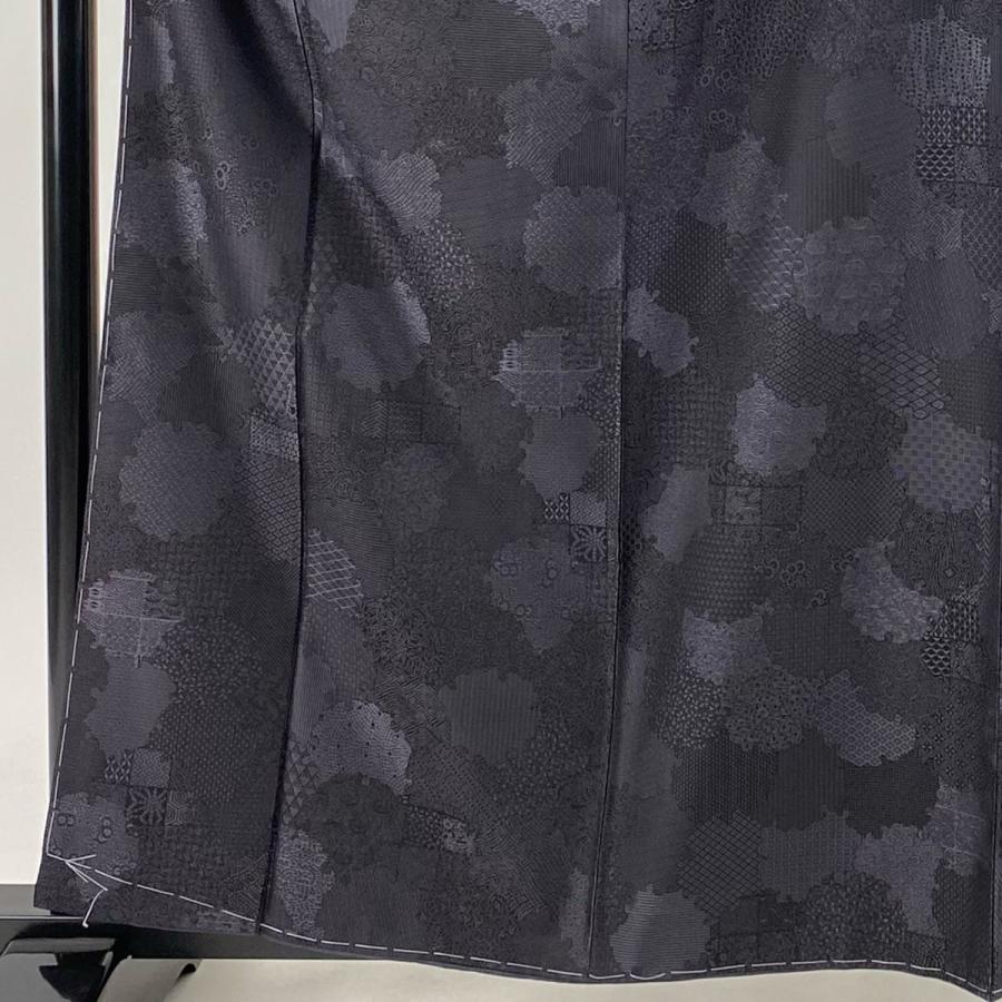 お召 身丈162.5cm 裄丈65cm M 袷 雪輪 江戸小紋柄 濃紫 正絹 美品 逸品 中古 : リユースセレクトショップバイセル Yahoo!店 - 通販 - Yahoo!ショッピング