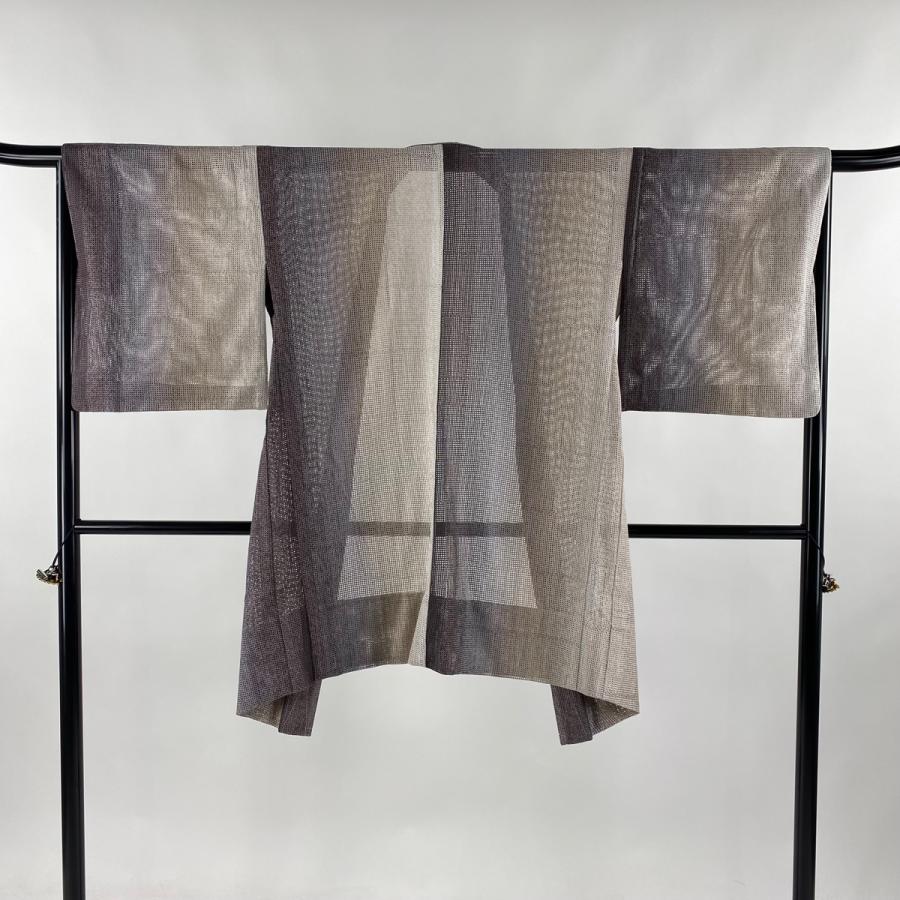羽織 身丈94.5cm 裄丈67cm M 縦ぼかし柄 灰紫 正絹 美品 逸品 中古 : リユースセレクトショップバイセル Yahoo!店 - 通販 - Yahoo!ショッピング