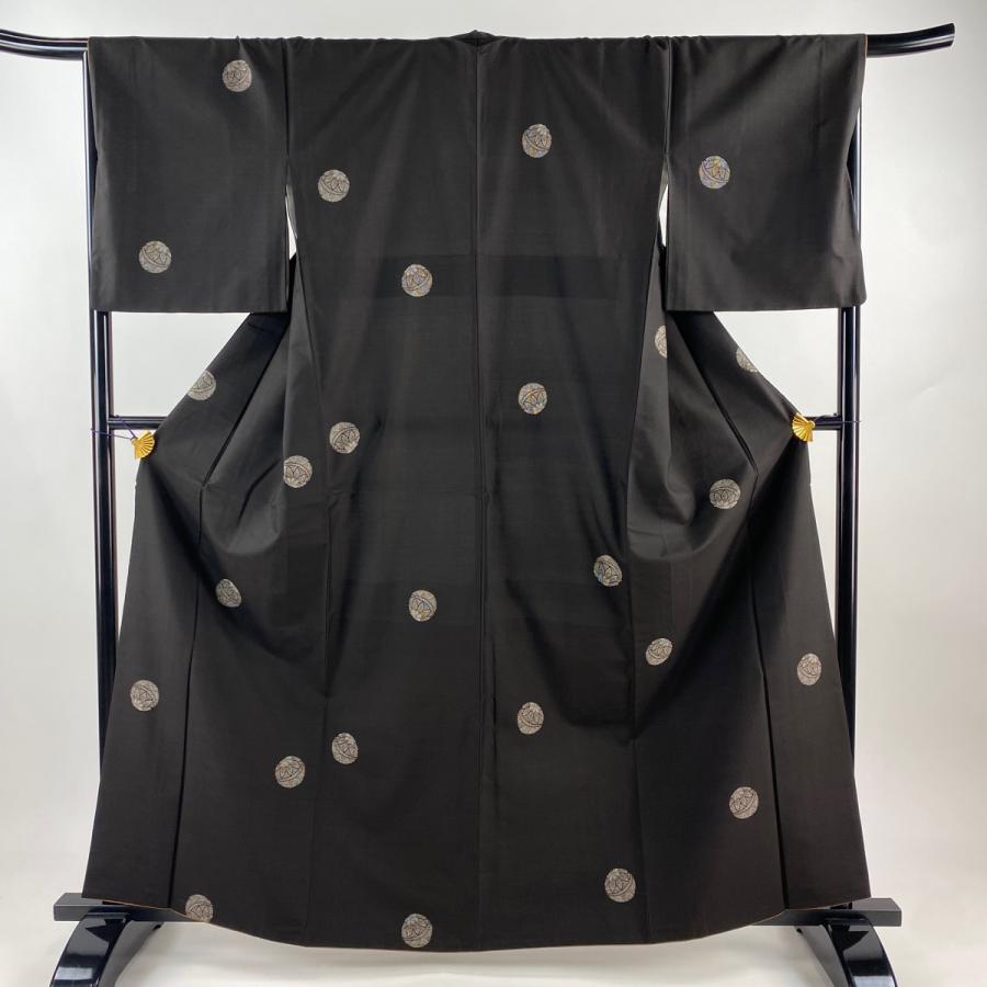紬 身丈162cm 裄丈68cm L 袷 手鞠 焦茶色 正絹 秀品 中古 : リユースセレクトショップバイセル Yahoo!店 - 通販 ...
