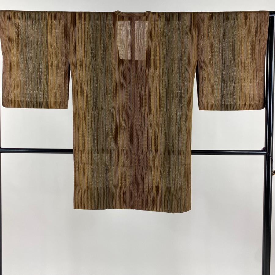道行 身丈93.5cm 裄丈63cm S 和装コート 角衿 本泥染 証紙あり 縦縞 茶色 正絹 美品 秀品 中古 : リユースセレクトショップバイセル Yahoo!店 - 通販 - Yahoo ...