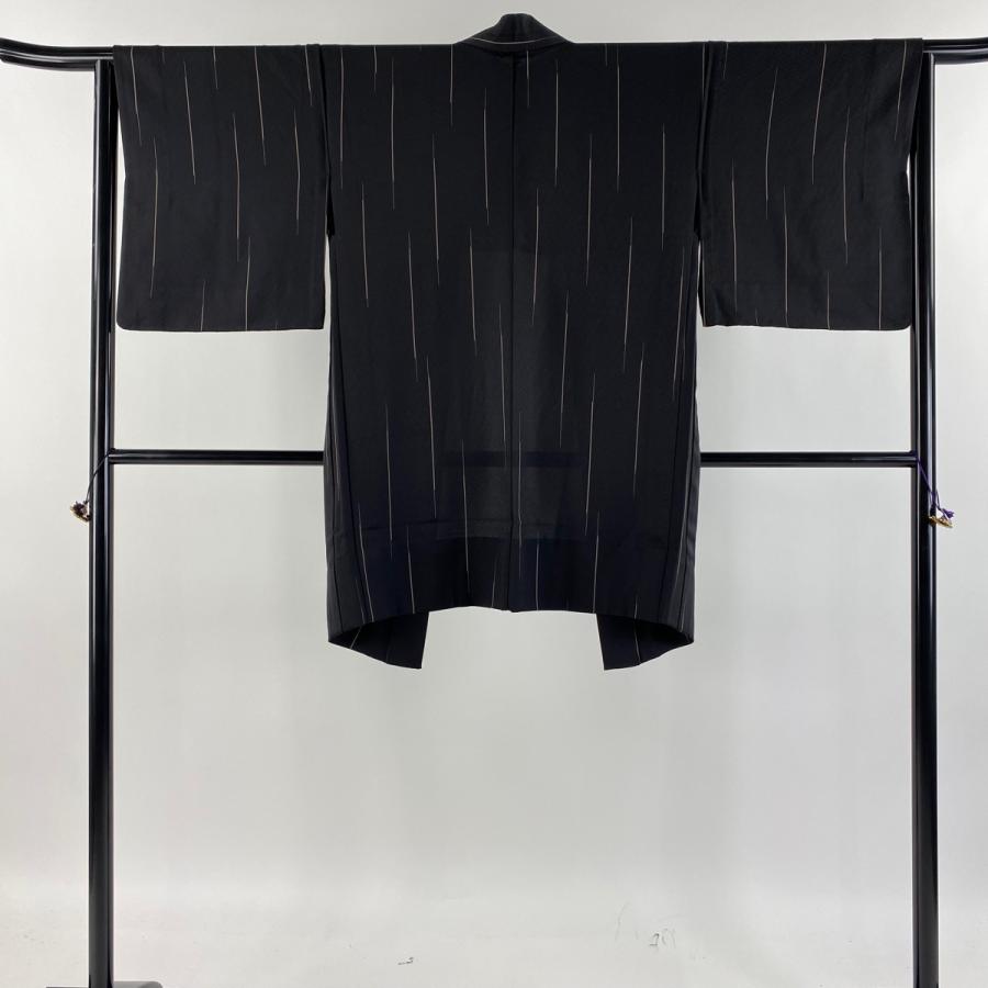 羽織 身丈94cm 裄丈64cm M 黒 正絹 美品 逸品 中古 : リユースセレクトショップバイセル Yahoo!店 - 通販 - Yahoo!ショッピング