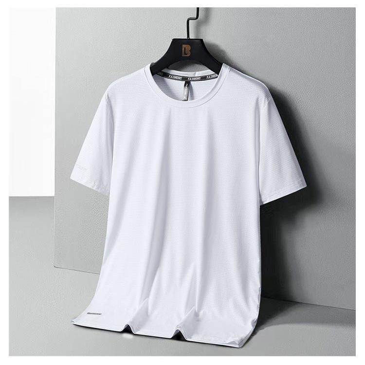 L−8XLサイズ！ アイスシルクTシャツ 冷感 -7℃ tシャツ メンズ 夏 涼しい 冷たい 半袖 トップス 吸汗速乾 無地 おしゃれ 速乾tシャツ : ヘルシーライフスタイル - 通販 ...