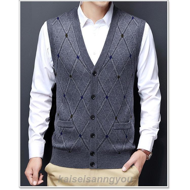 ニットベスト メンズ ベスト ニット ウール ビジネス ブランド 春 秋 冬 前開き Vネック多数 40代 50代 : ks-abm-tp589 : ヘルシーライフスタイル - 通販 ...