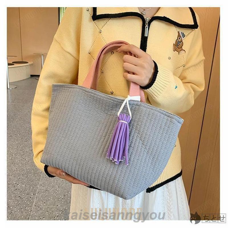 トートバッグ ヌビバッグ イブルバッグ ショルダーバッグ ハンドバッグ レディース 鞄 カバン 大容量 大きい シンプル 無地 布 かわいい おしゃれ : ks-b23-bagl422 ...