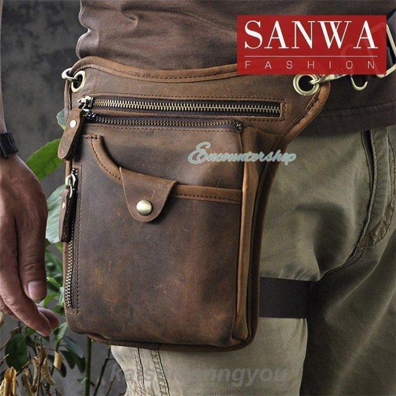 メンズ レッグポーチ レッグバッグ ボディバッグ 本革 オシャレ 多機能 耐久 コーディネート 鞄 バイク 自転車 登山 ポーチ 釣り サバゲー : ks-b23-bagm216 : ヘルシー ...