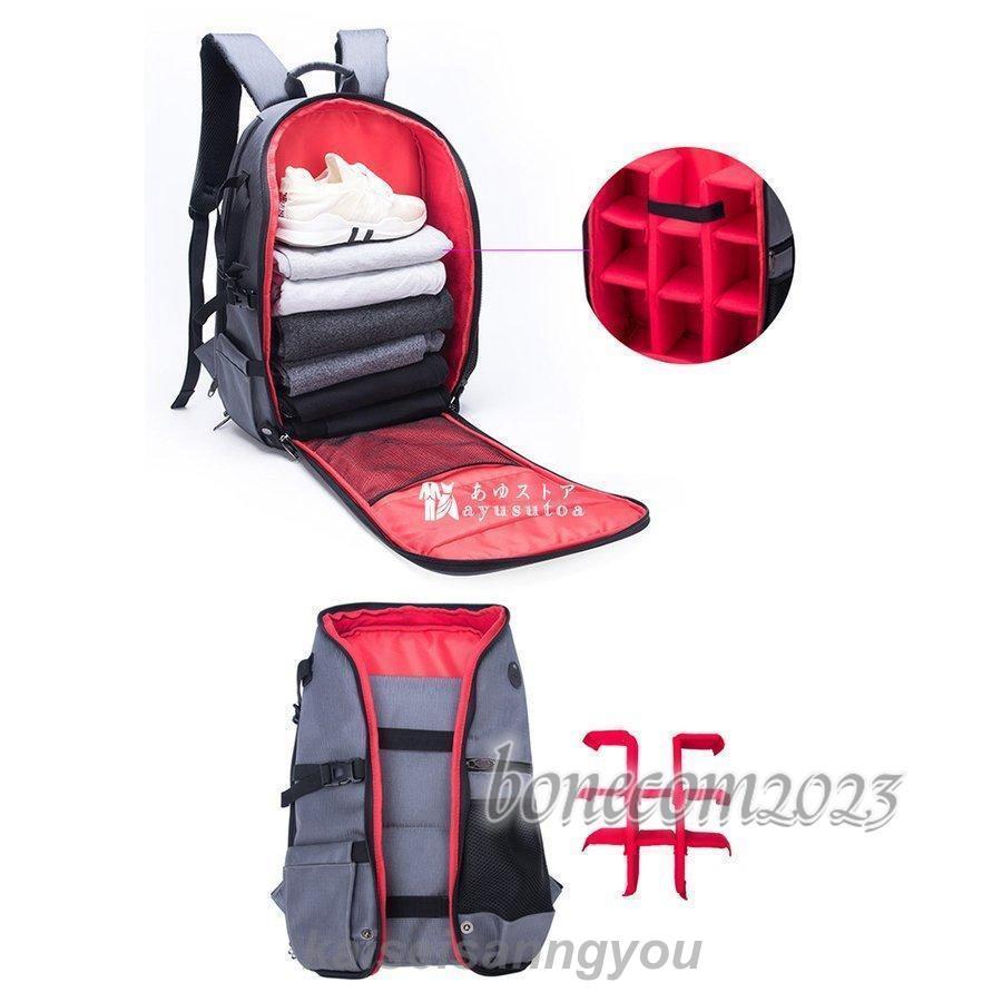 一眼レフ カメラバッグ カメラリュック カメラケース メンズ レディース 三脚収納対応 大容量 バックパック 速写対応 旅行 多機能 耐衝撃 : ks-b23-bagm383 : ヘルシー ...